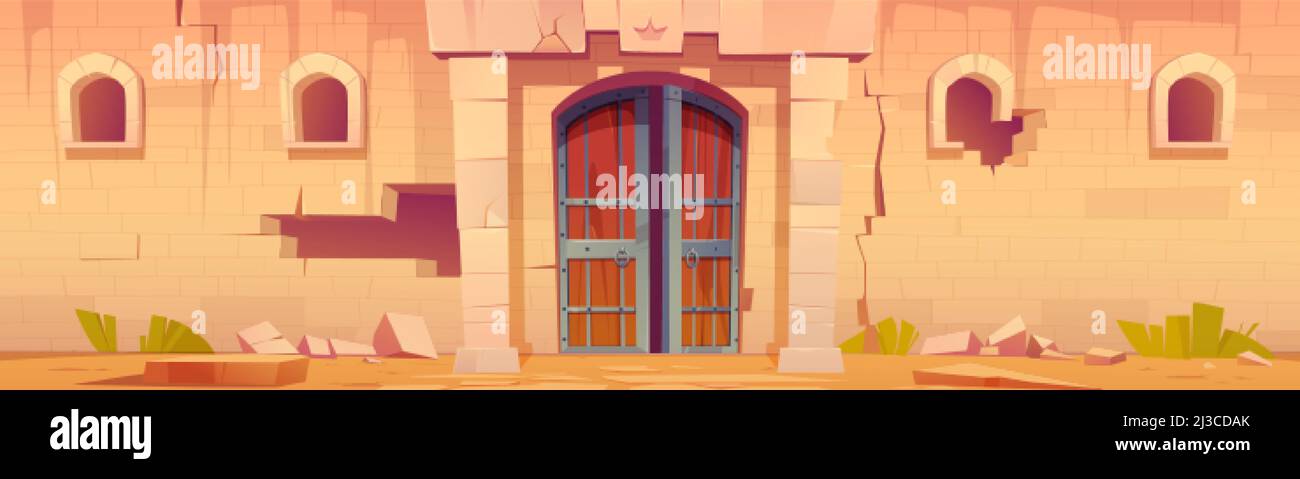 Abandoned wood gate Stock Vector Images - Alamy