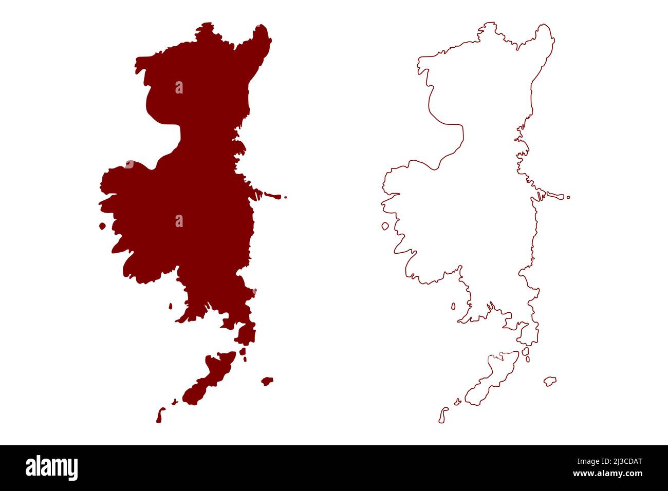 Ramsey island map hi-res stock photography and images - Alamy