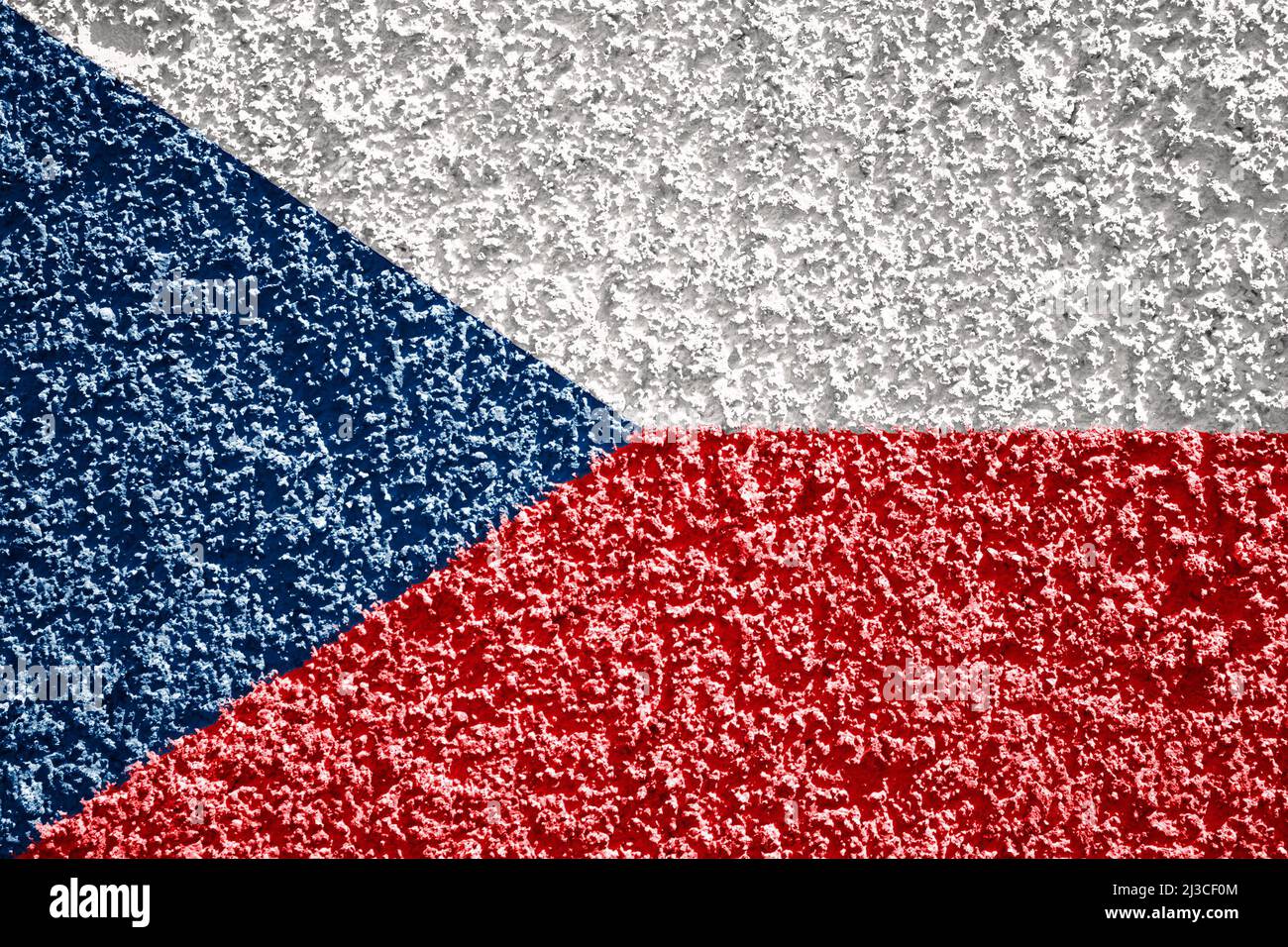 Grunge pattern of the national flag of the Czech Republic. Abstract ...