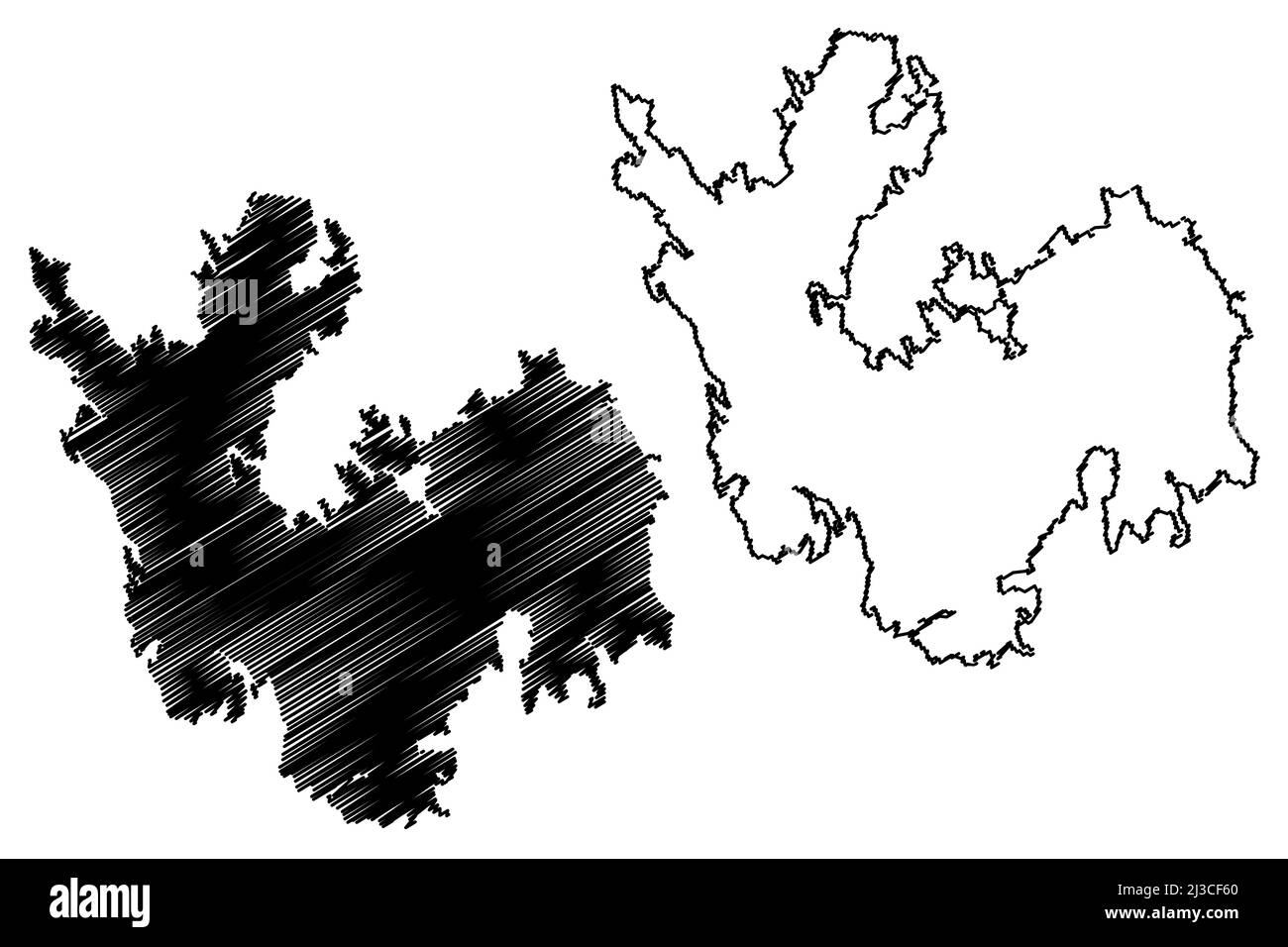 Replot island (Republic of Finland, Gulf of Bothnia) map vector ...