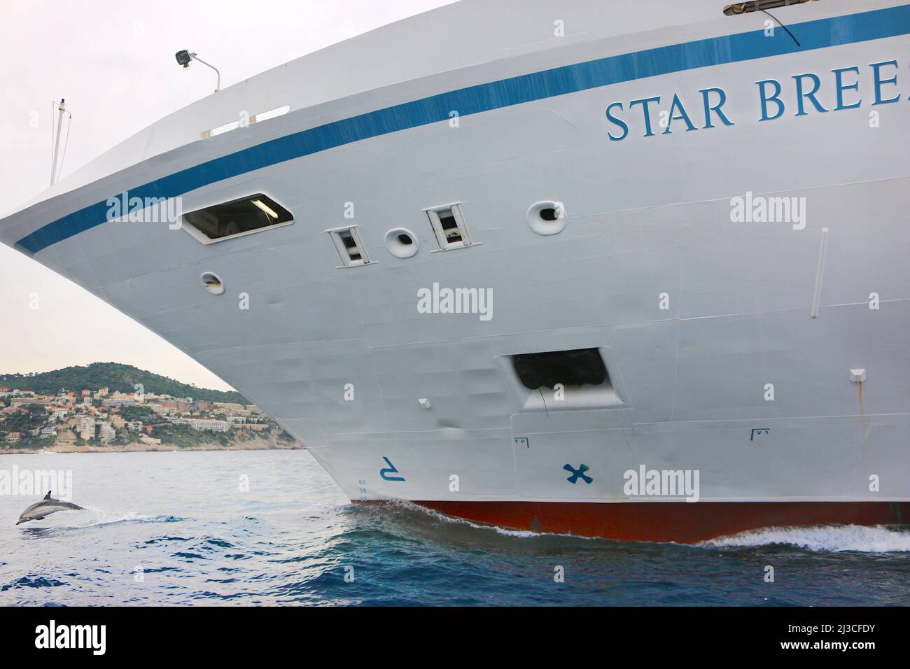 Dolphin on bow wave hi-res stock photography and images - Alamy