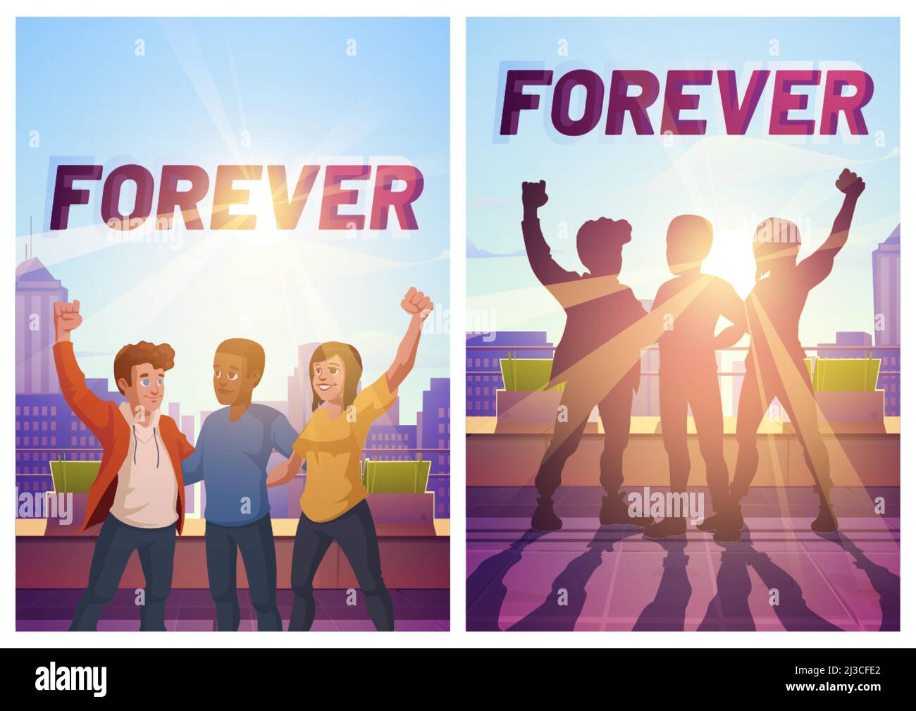 Best friends forever Cut Out Stock Images & Pictures - Alamy