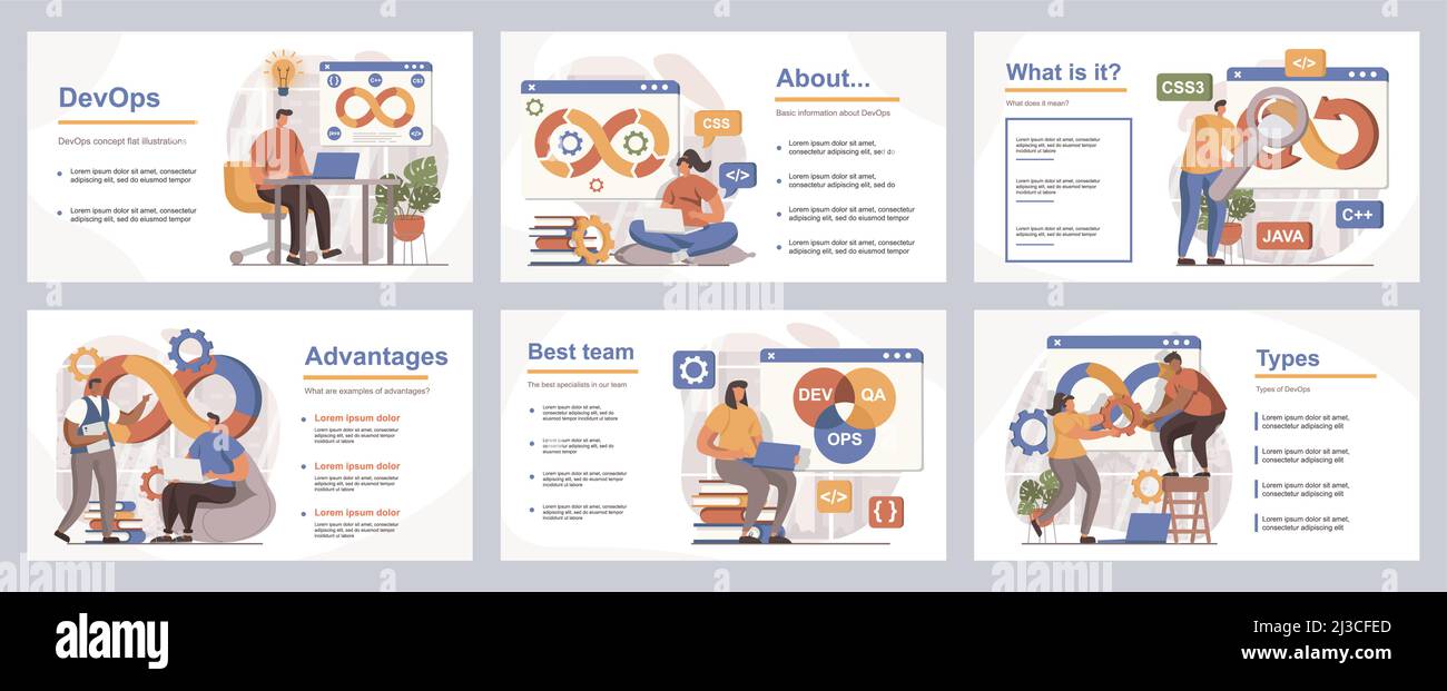 Devops vector vectors hi-res stock photography and images - Alamy