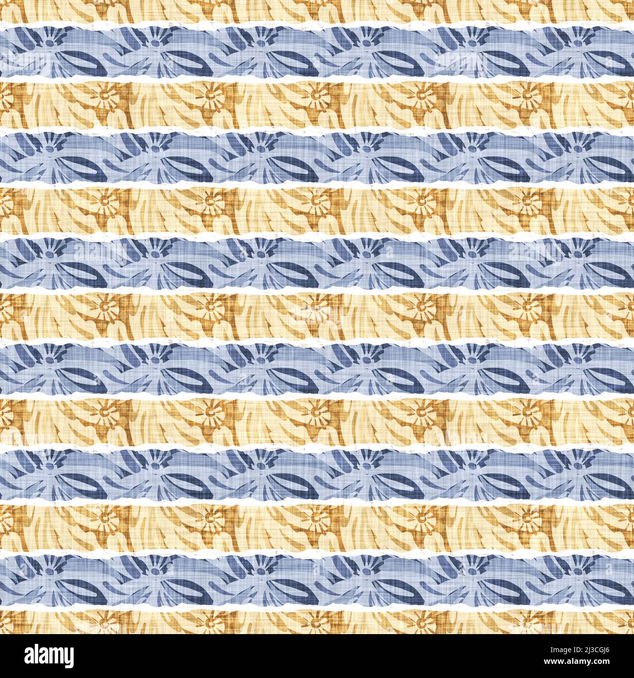 Seamless French country kitchen stripe fabric pattern print. Blue ...