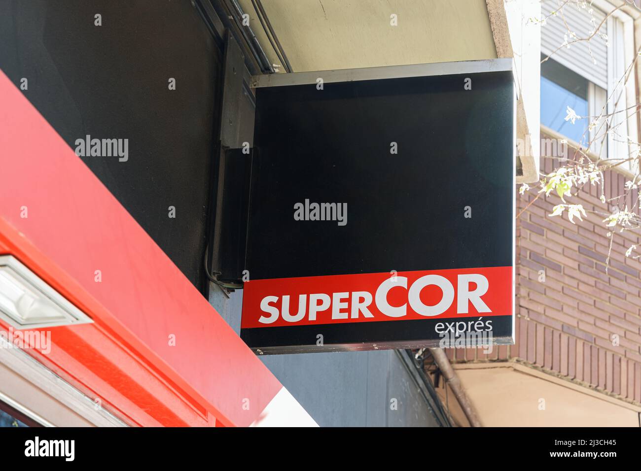VALENCIA, SPAIN - APRIL 07, 2022: Supercor is a supermarket chain ...