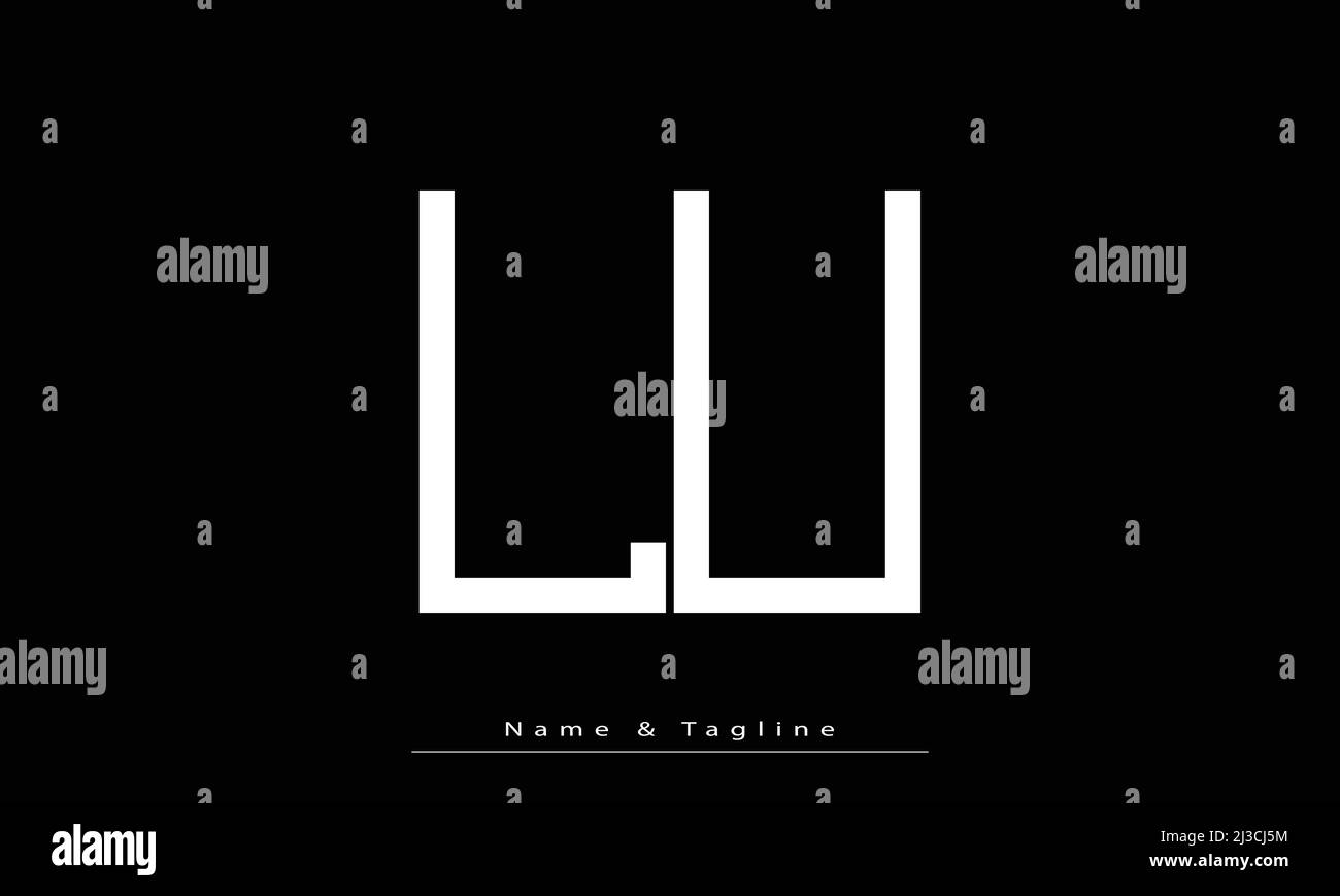 Alphabet letters Initials Monogram logo LU , UL Stock Vector Image ...