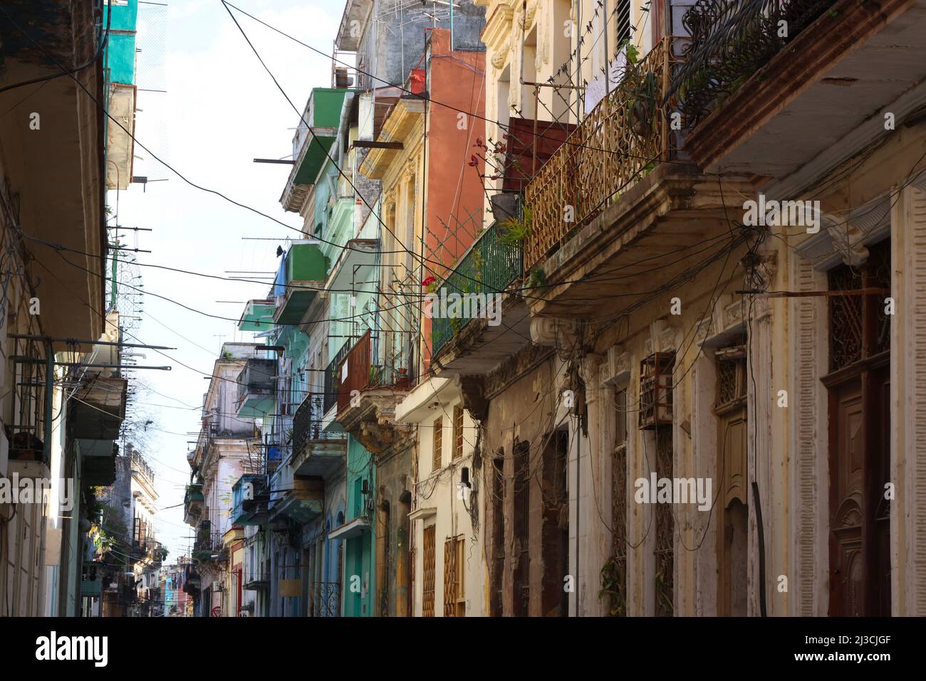 Ancient buildings in Old Havana, Cuba Stock Photo - Alamy