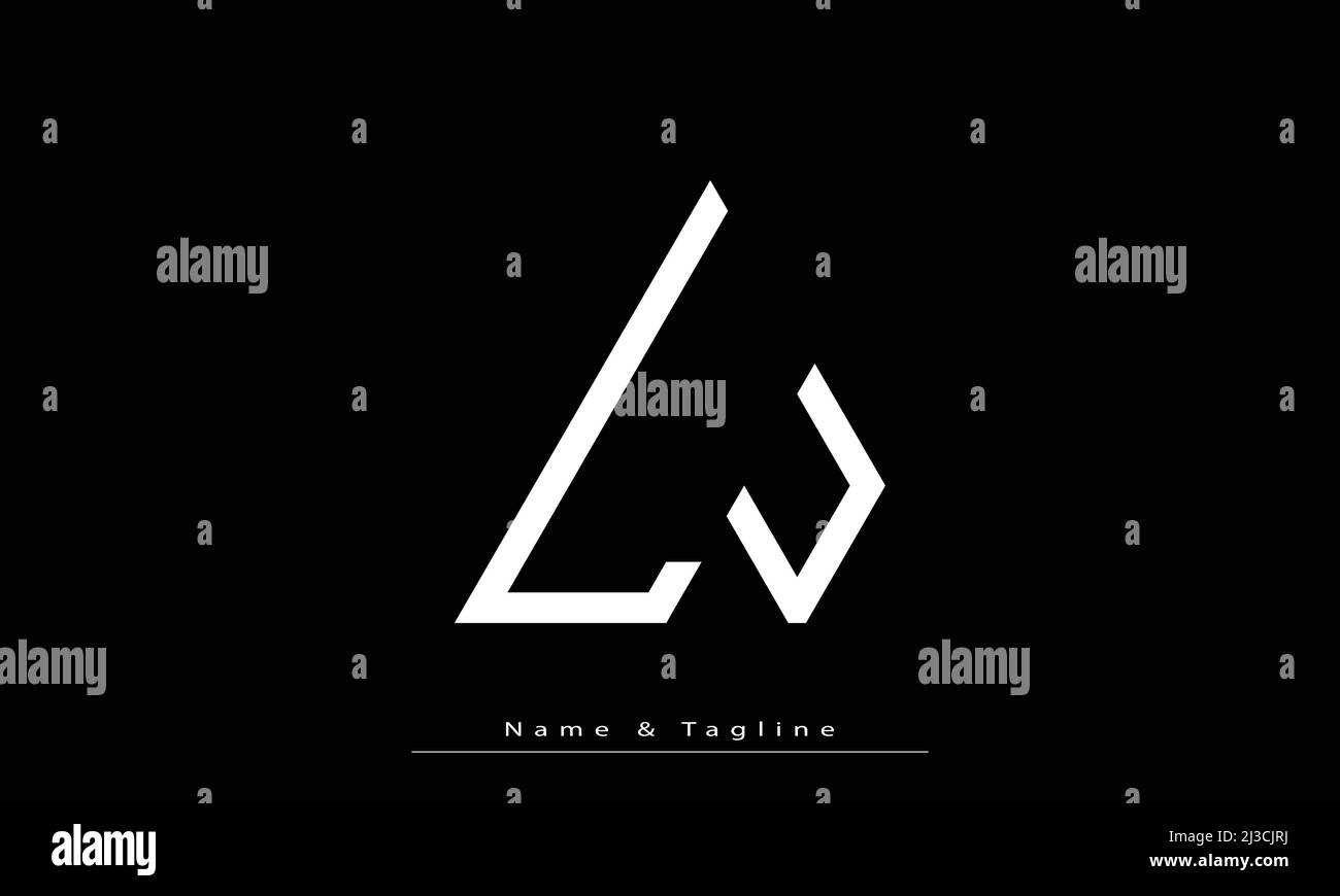 Letter lv logo Black and White Stock Photos & Images - Alamy