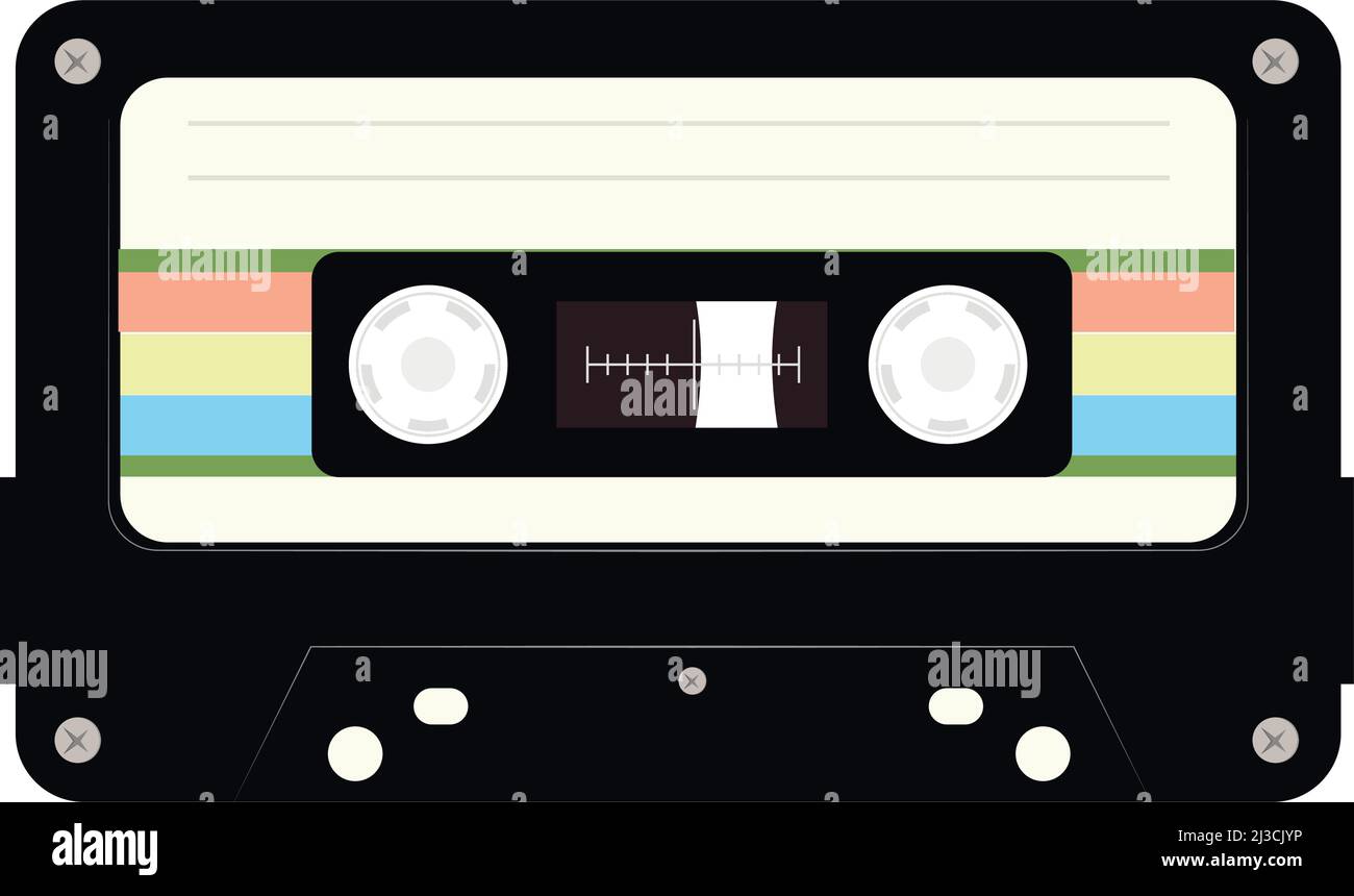 retro cassette music Stock Vector Image & Art - Alamy