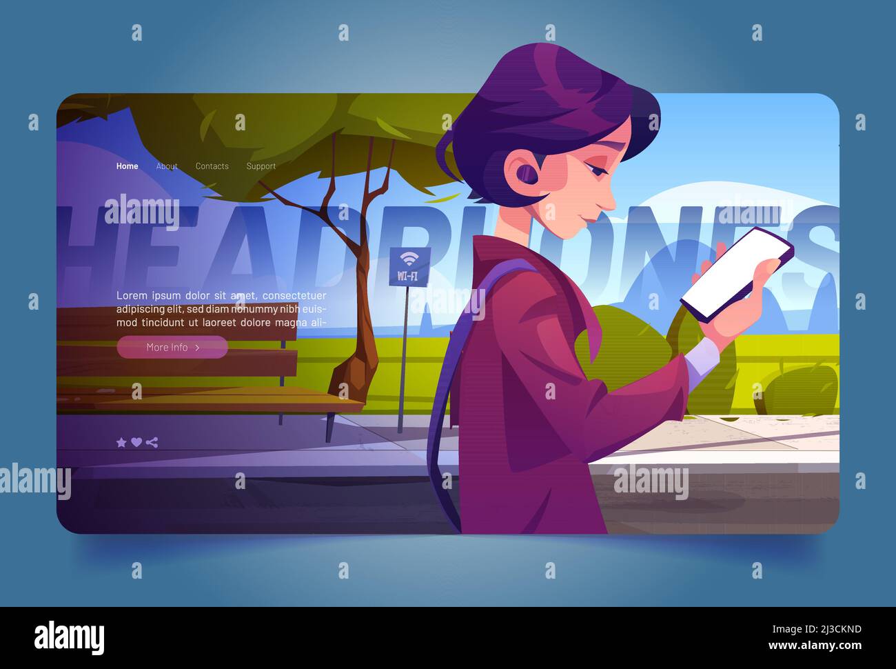 Walking Reading Smartphone Street Stock Vector Images - Alamy