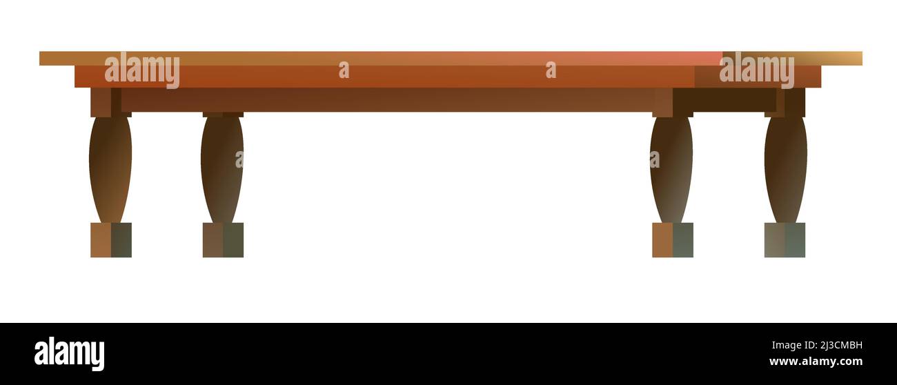 Big table with carved legs. Modern minimalistic furniture design. For ...