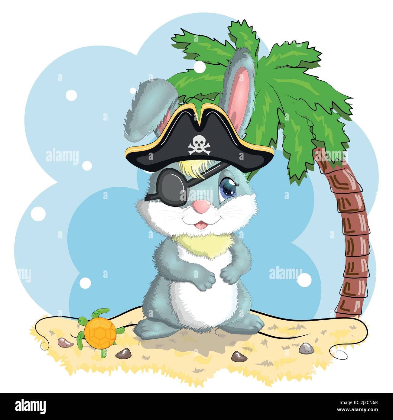 Baby boy in bunny hat Stock Vector Images - Alamy