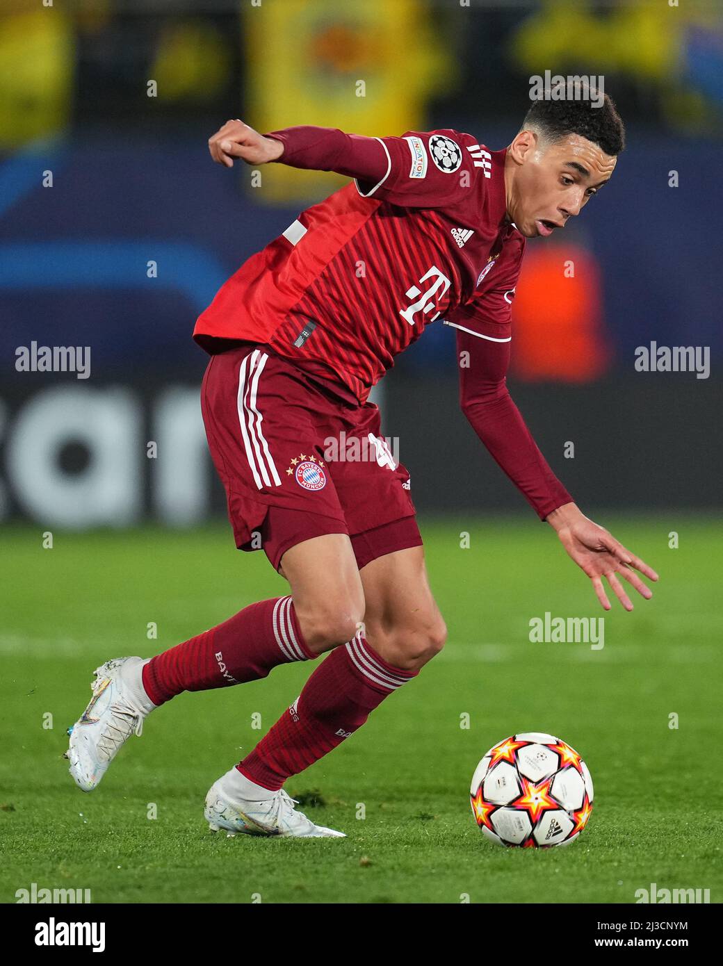 Jamal Musiala of Bayern Munich during the UEFA Champions League match ...