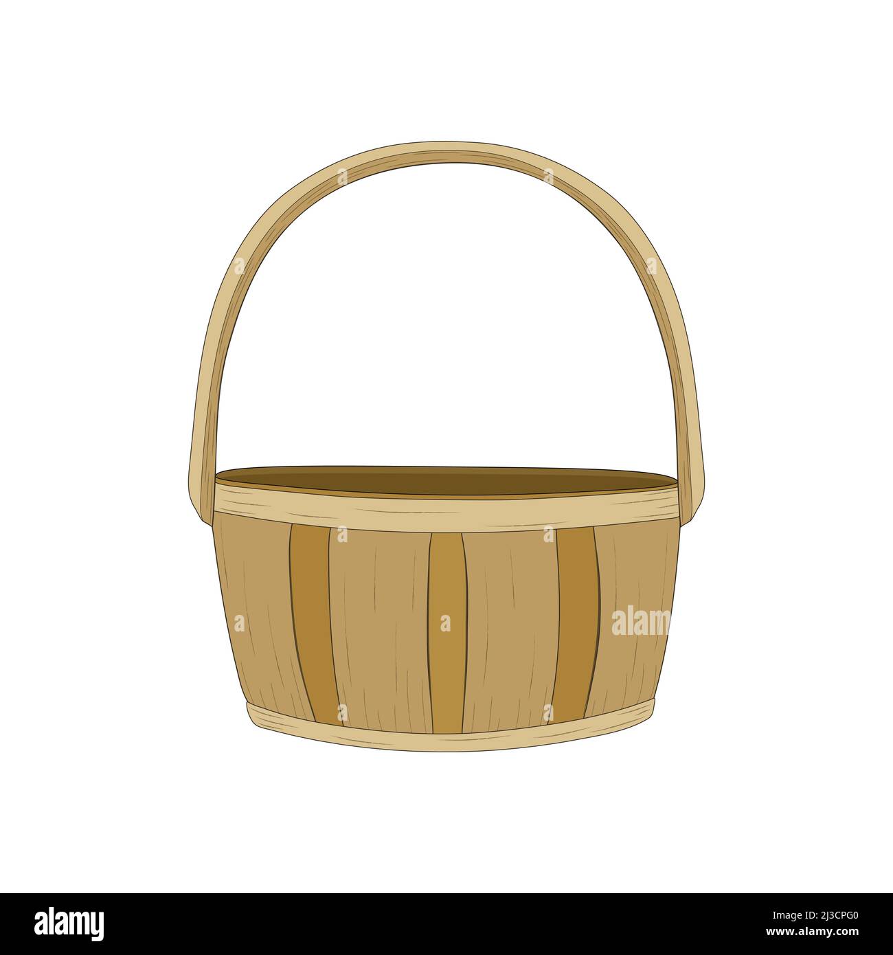 Empty Apple Basket Clip Art