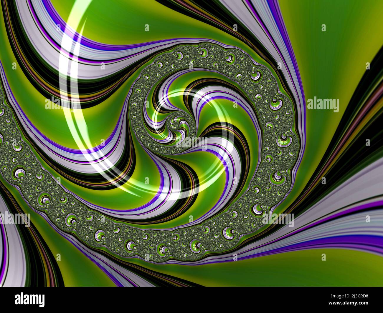 Abstract Fractal Green Pattern. green background Stock Photo - Alamy