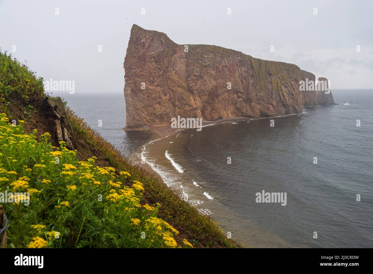 Canada, Quebec, Gaspe Peninsula, Perce, Perce Rock Stock Photo - Alamy