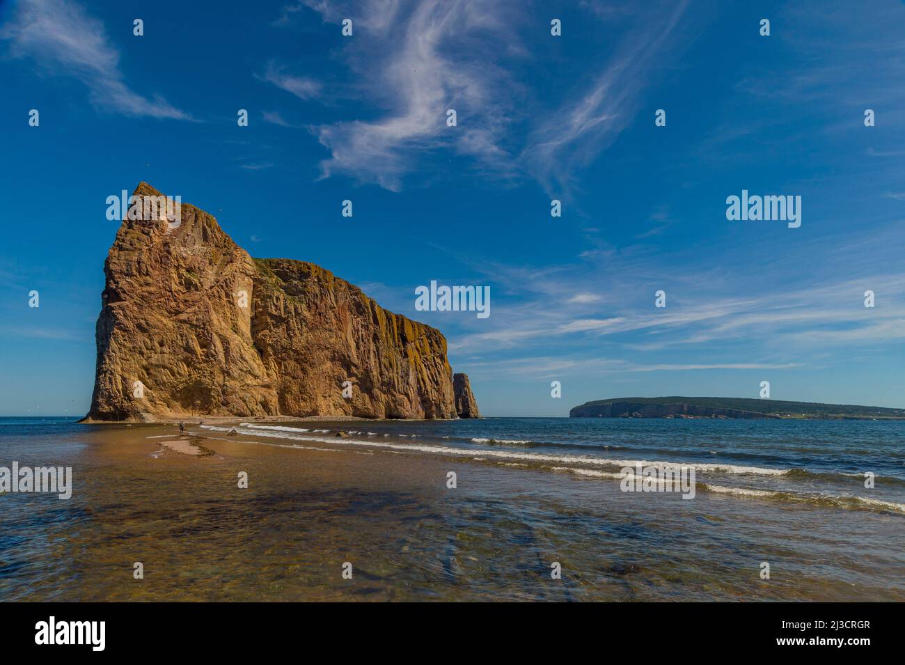 Canada, Quebec, Gaspe Peninsula, Perce, Perce Rock Stock Photo - Alamy
