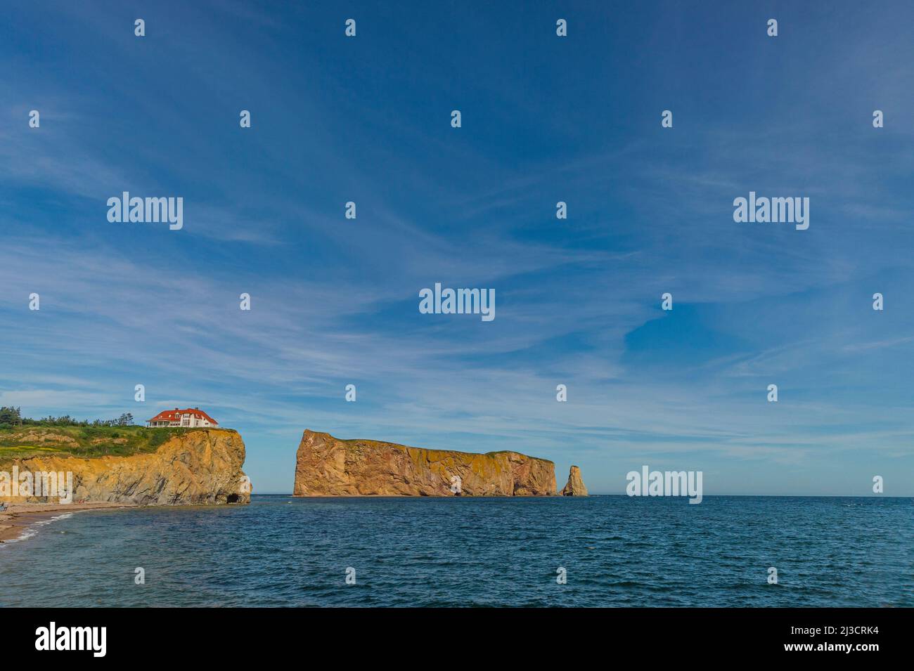 Canada, Quebec, Gaspe Peninsula, Perce, Perce Rock Stock Photo - Alamy