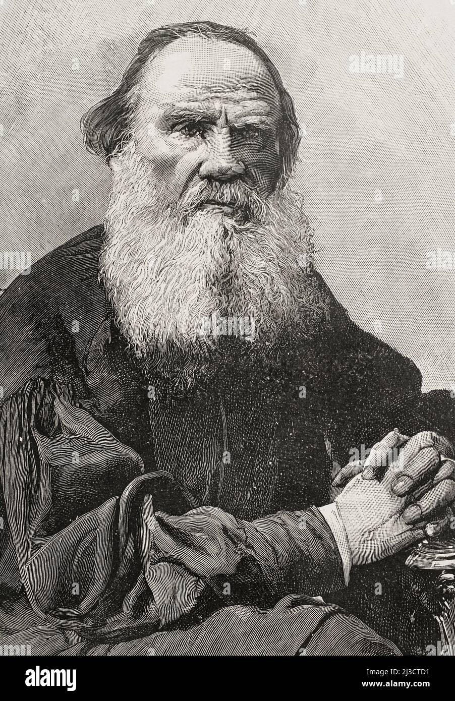 Leo Tolstoy (Lev Nikolayevich Tolstoy) (1828-1910). Russian writer ...