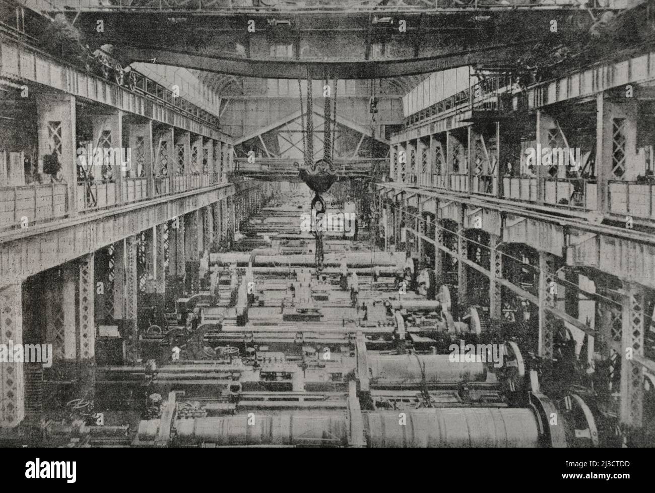 United States, Washington. Cannon factory. Photoengraving by Laporta ...