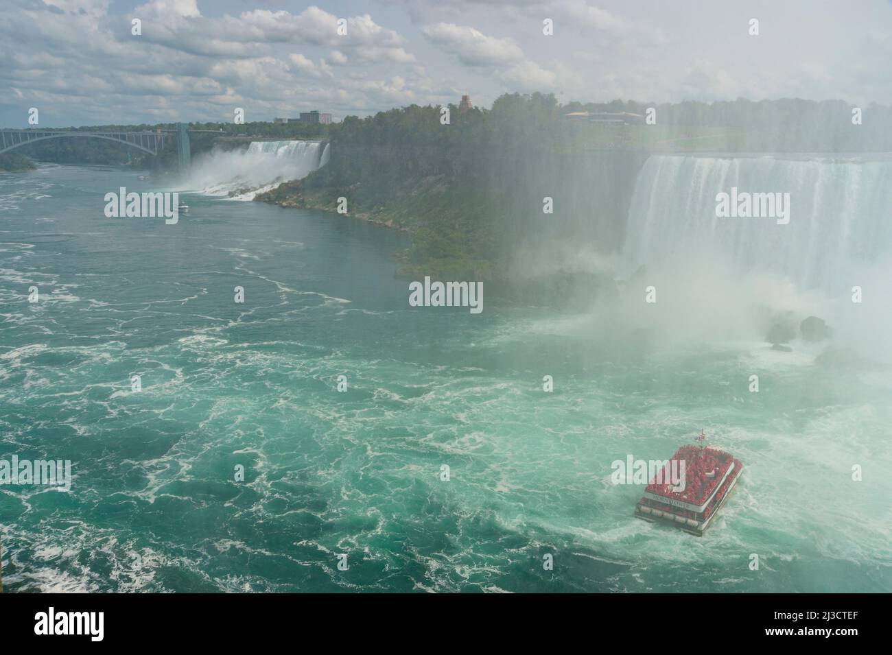Canada, Scenic Niagara Waterfall, Horseshoe Falls, Canadian side Stock ...