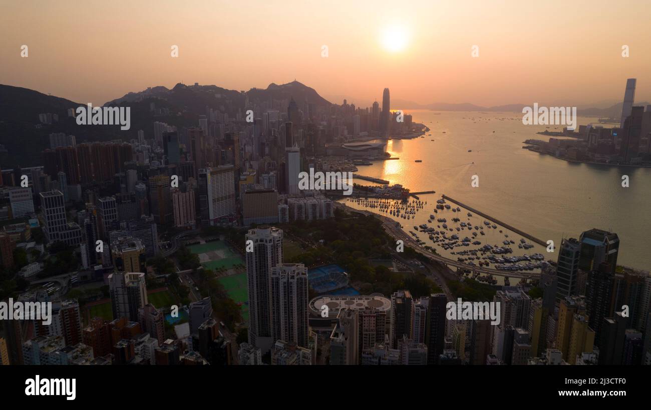 Victoria Harbour view of Hong Kong Stock Photo - Alamy