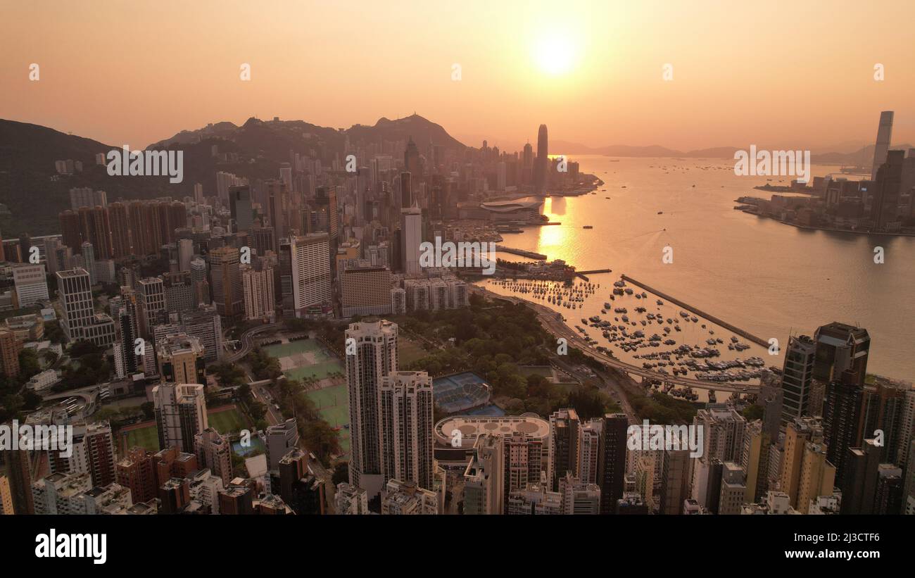 Victoria Harbour view of Hong Kong Stock Photo - Alamy