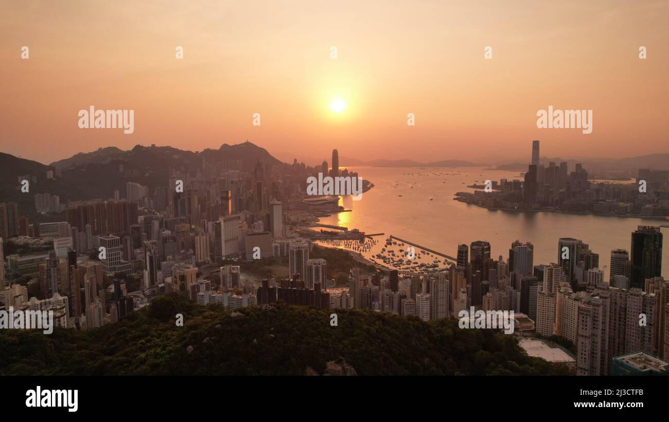 Victoria Harbour view of Hong Kong Stock Photo - Alamy