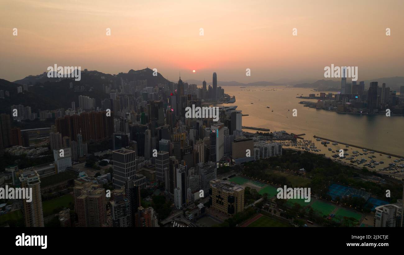 Victoria Harbour view of Hong Kong Stock Photo - Alamy