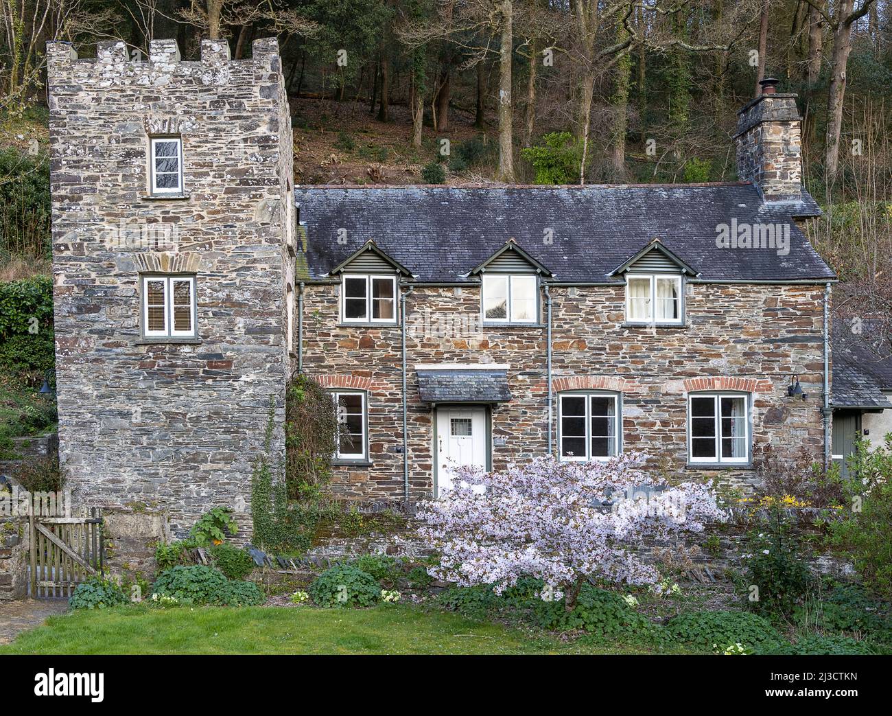 The Malt House Cotehele quay Stock Photo - Alamy
