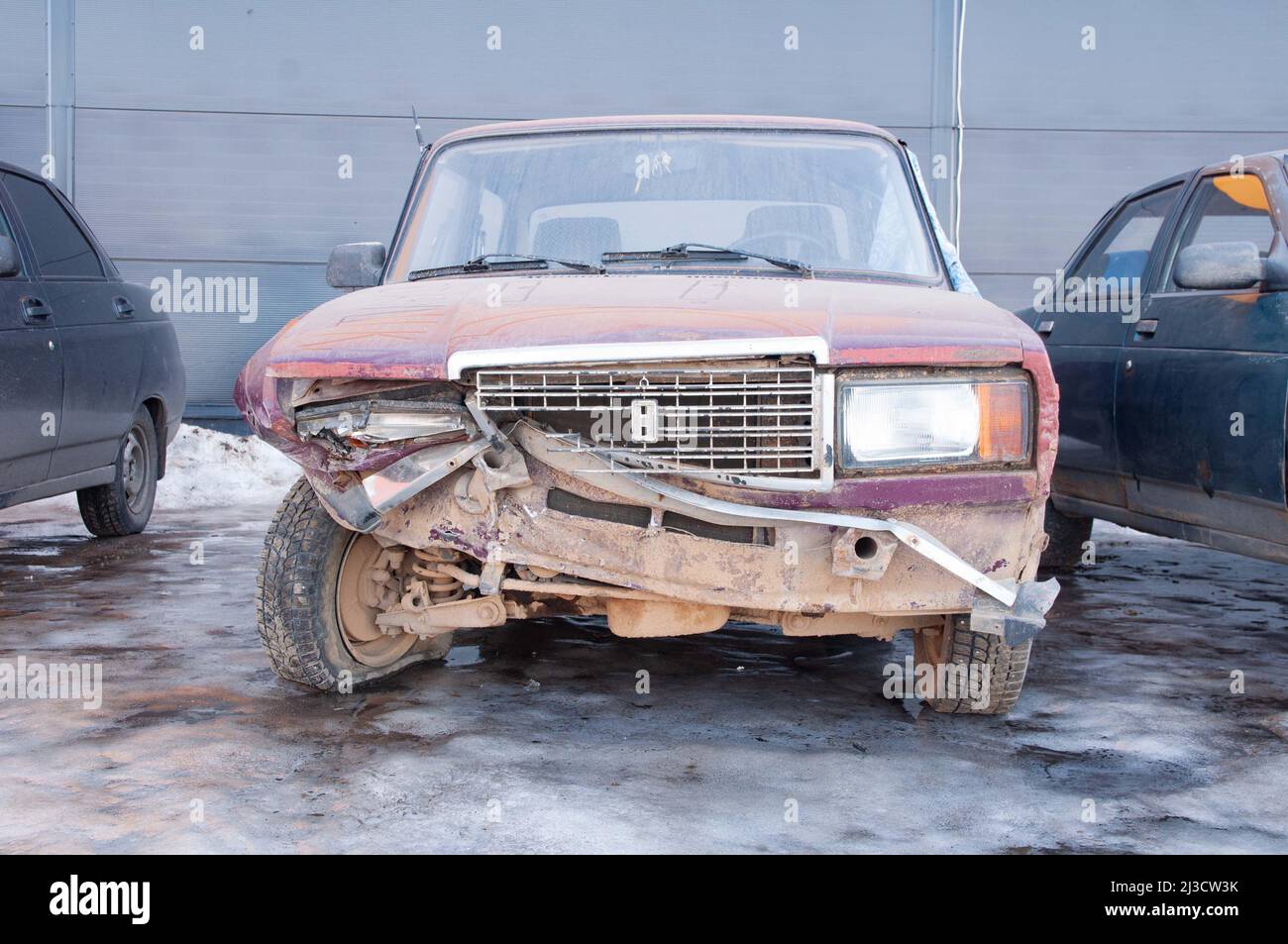 Moscow car accident hi-res stock photography and images - Alamy