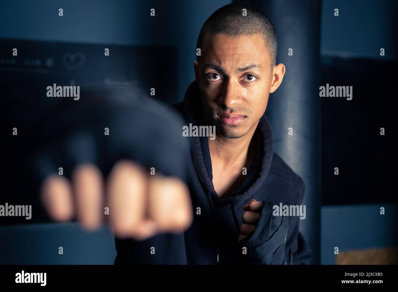 Air punch exercise hi-res stock photography and images - Alamy