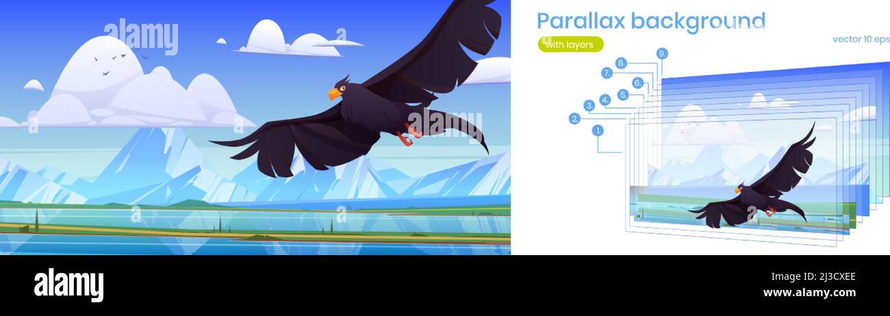 Flying bird cartoon animation hi-res stock photography and images - Alamy