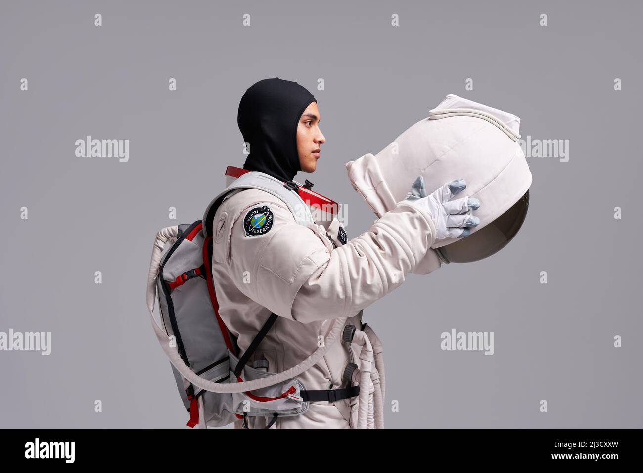 Astronaut Side View Future Armor