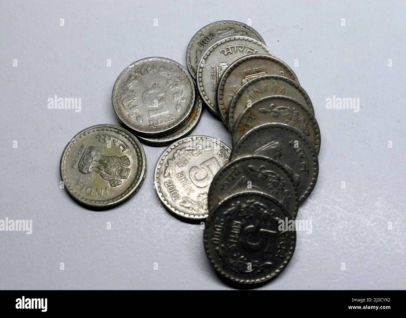 Indian Currency five Rupees Coin, Indian Currency, Money, old five ...