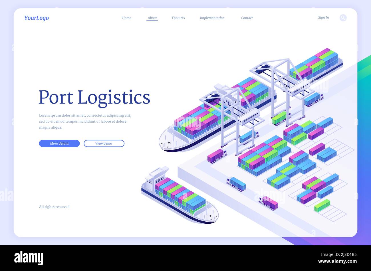 Freight terminal infographic hi-res stock photography and images - Alamy