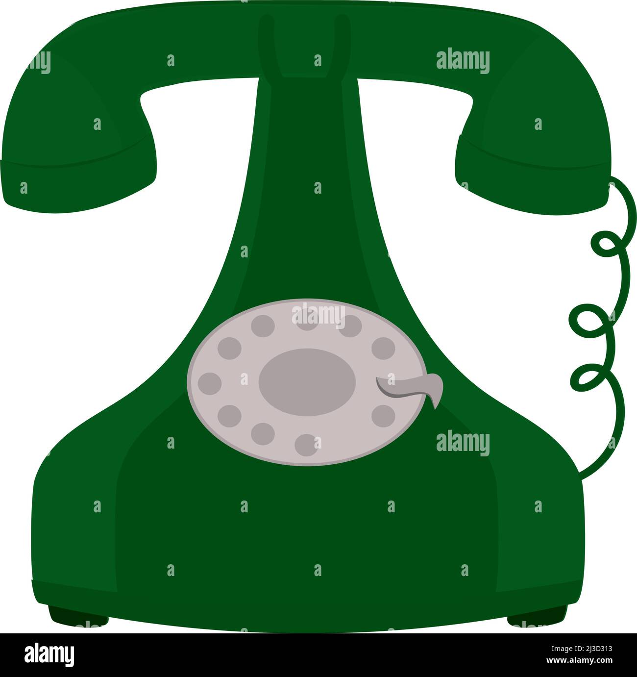 green retro phone Stock Vector Image & Art - Alamy