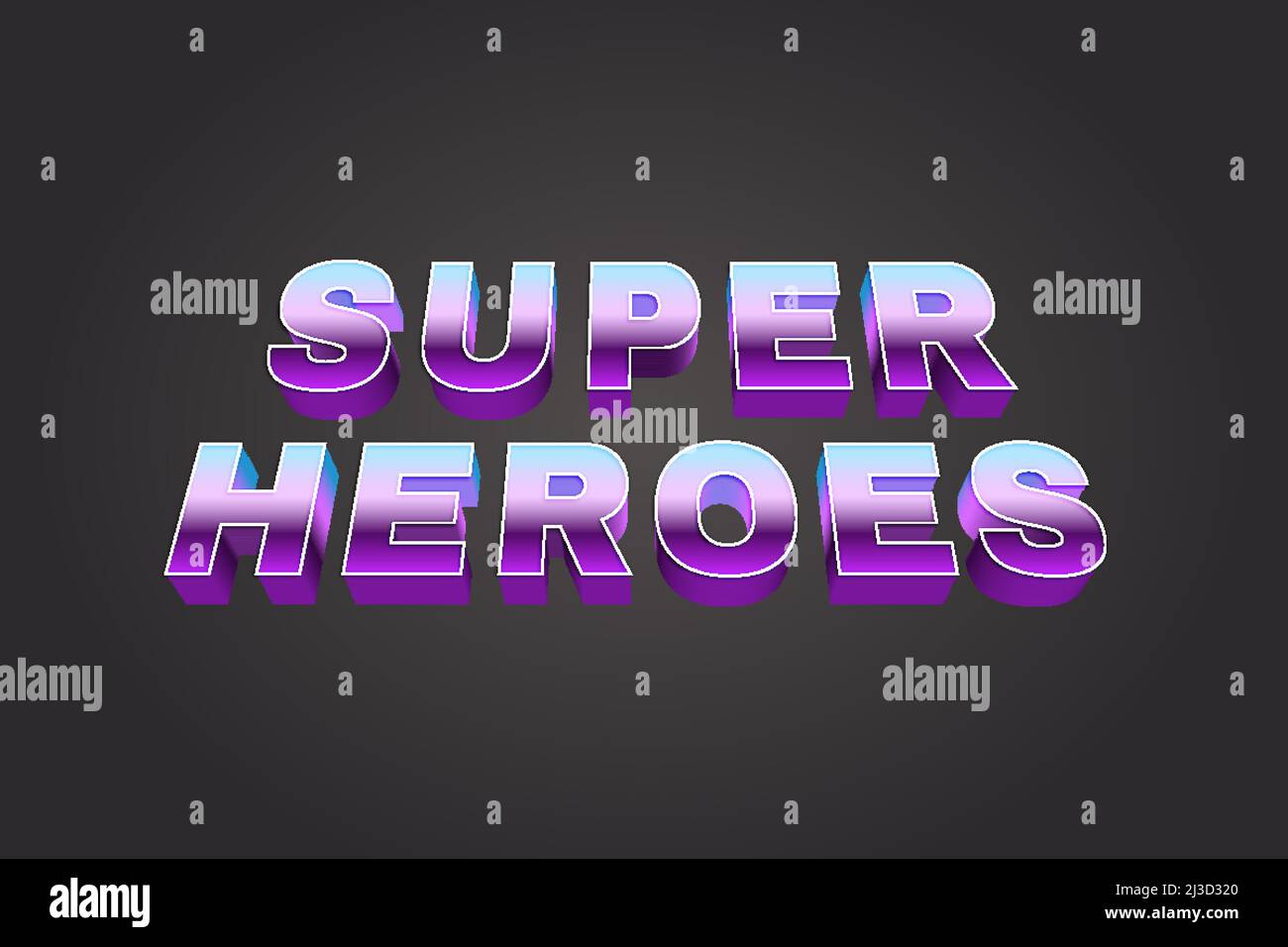 Editable text effects Super Heroes , words and font can be changed Stock Vector Image & Art - Alamy