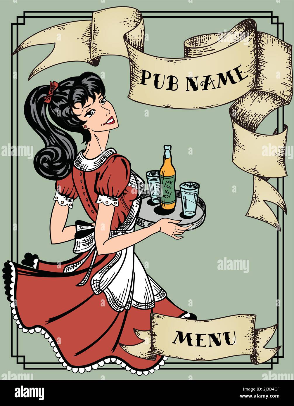 Pinup vintage Stock Vector Images - Alamy