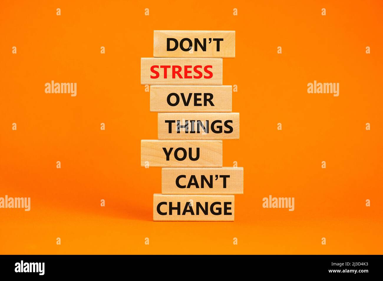 Do not stress symbol. Wooden blocks with words Do not stress over ...