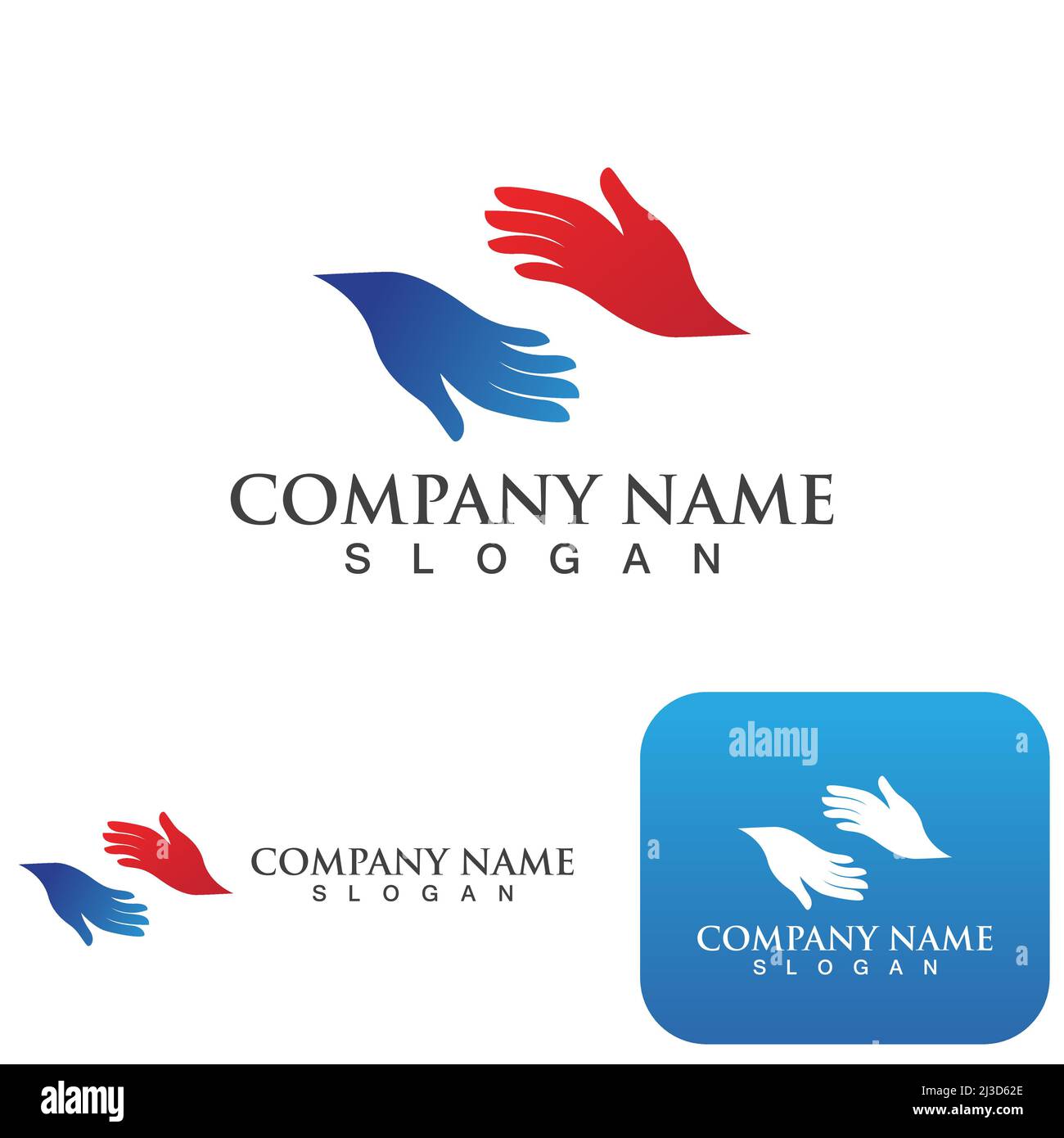 Hand hope logo and symbol vector template Stock Vector Image & Art - Alamy