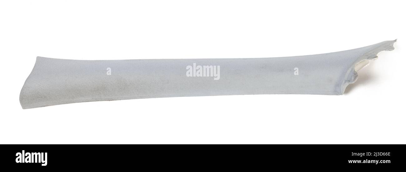 Gray front pillar trim - car interior part and element on white ...