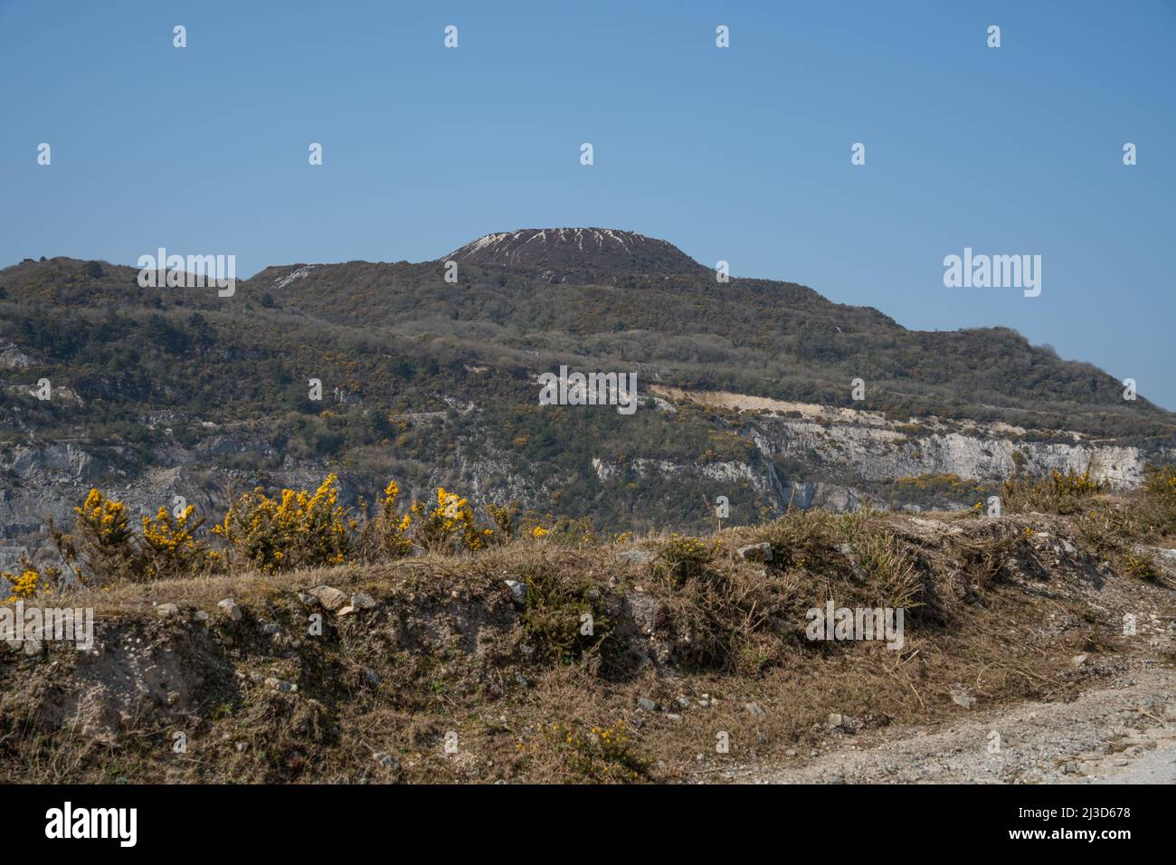 Present day china clay extraction at Wheal Martyn and Greensplat, as ...