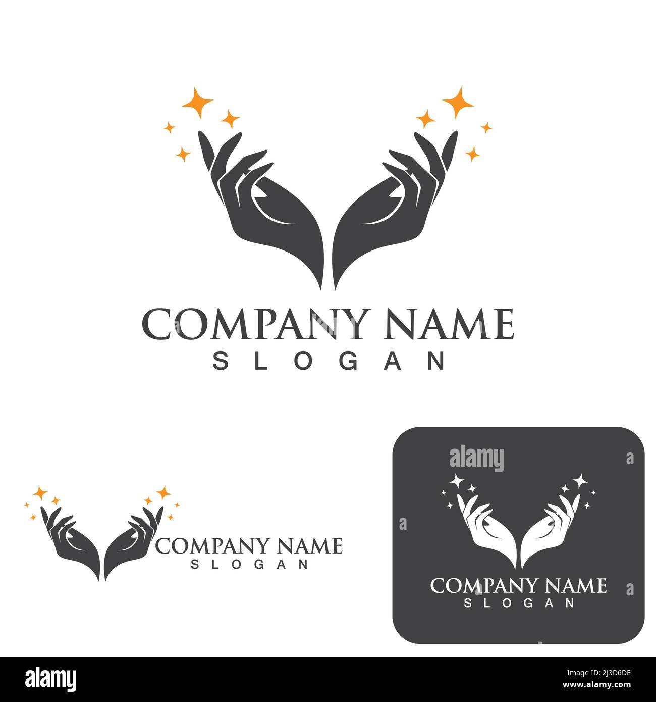 Hand hope logo and symbol vector template Stock Vector Image & Art - Alamy