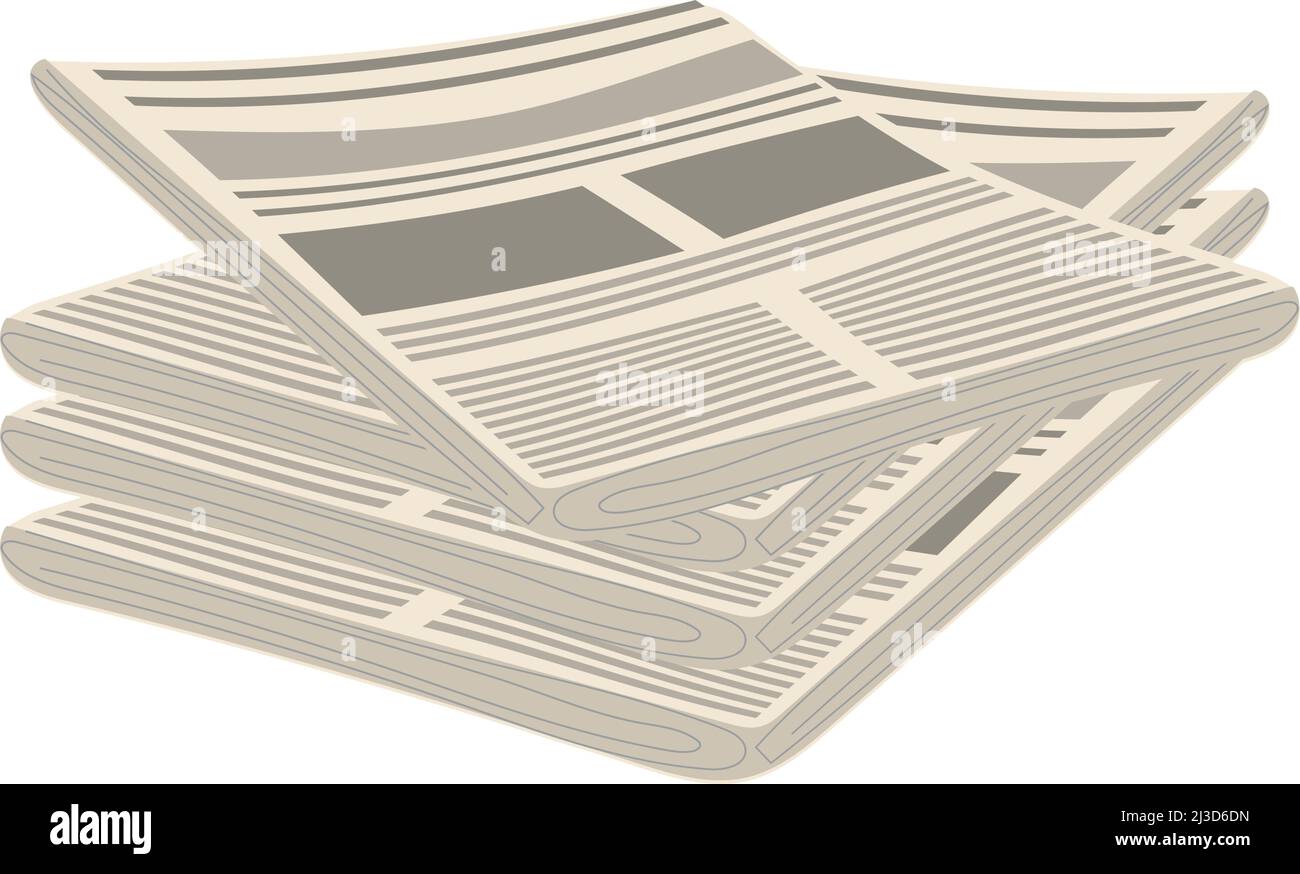 Stack of newspapers Stock Vector Images - Alamy