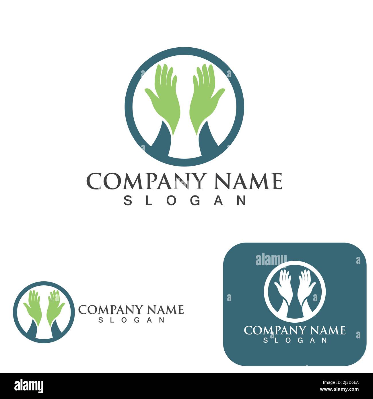 Hand hope logo and symbol vector template Stock Vector Image & Art - Alamy