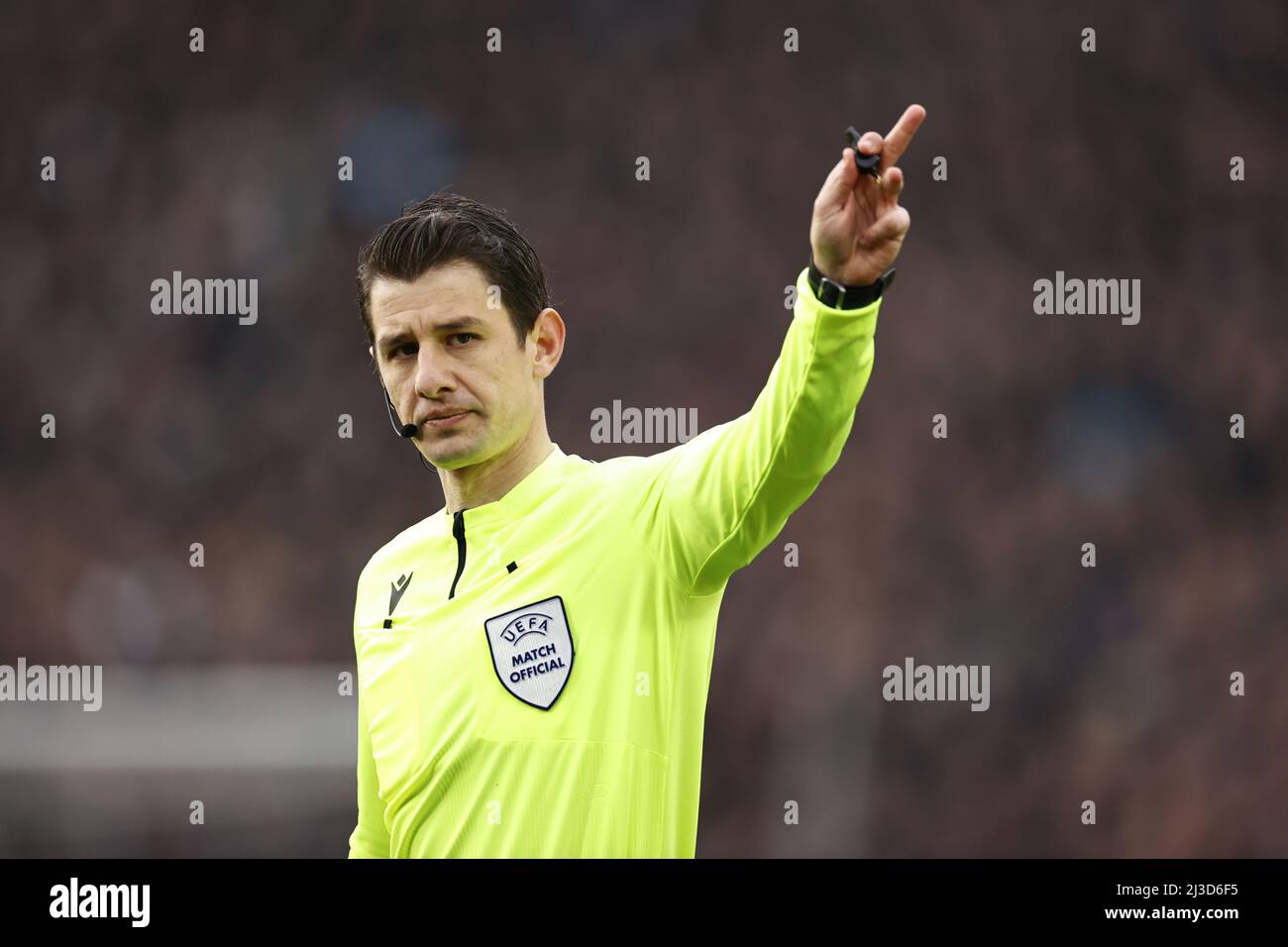 ROTTERDAM - Referee Halil Umut Meler during the Conference League match ...