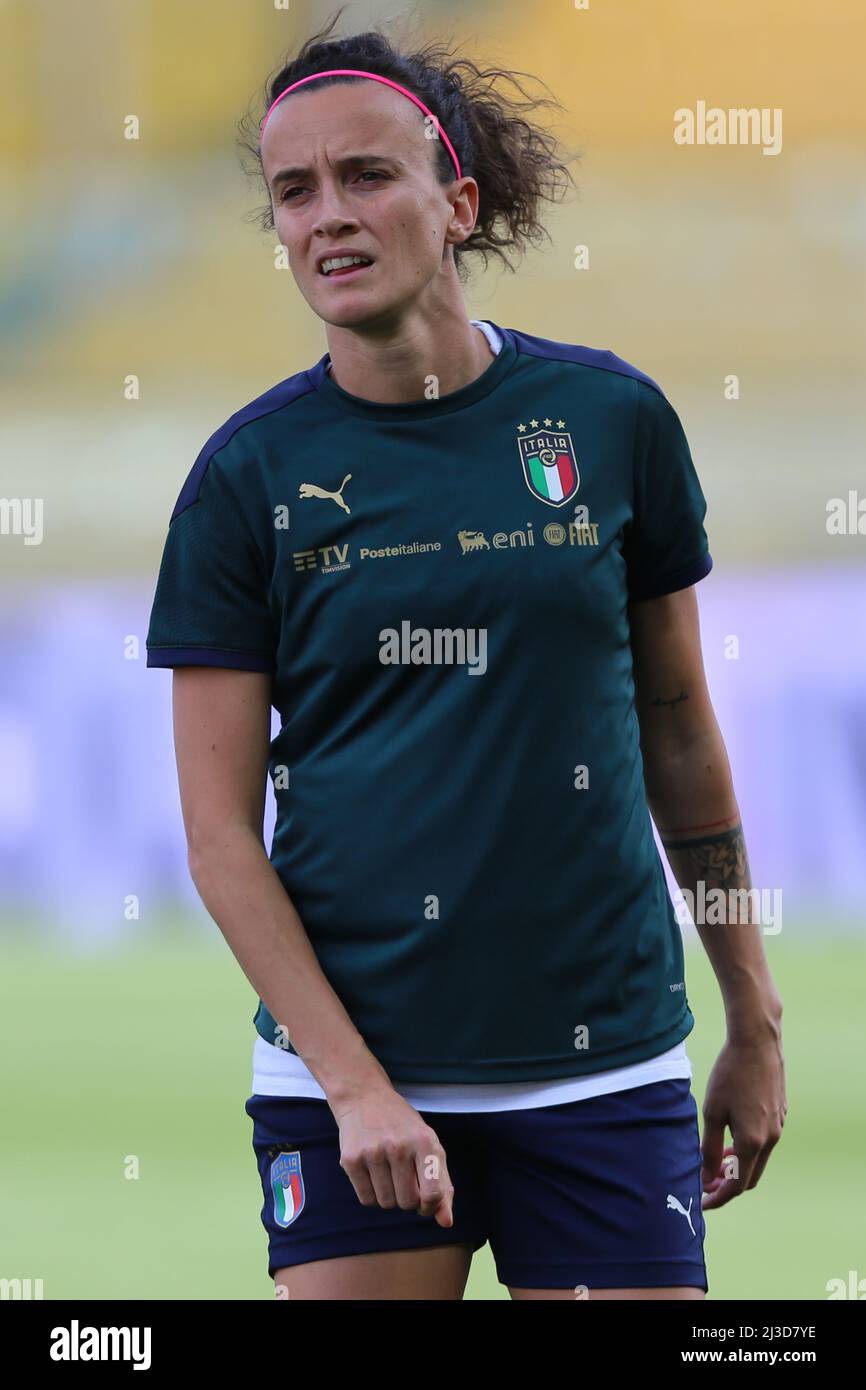 Barbara Bonansea of ITALY looks on during a training session at Ennio ...