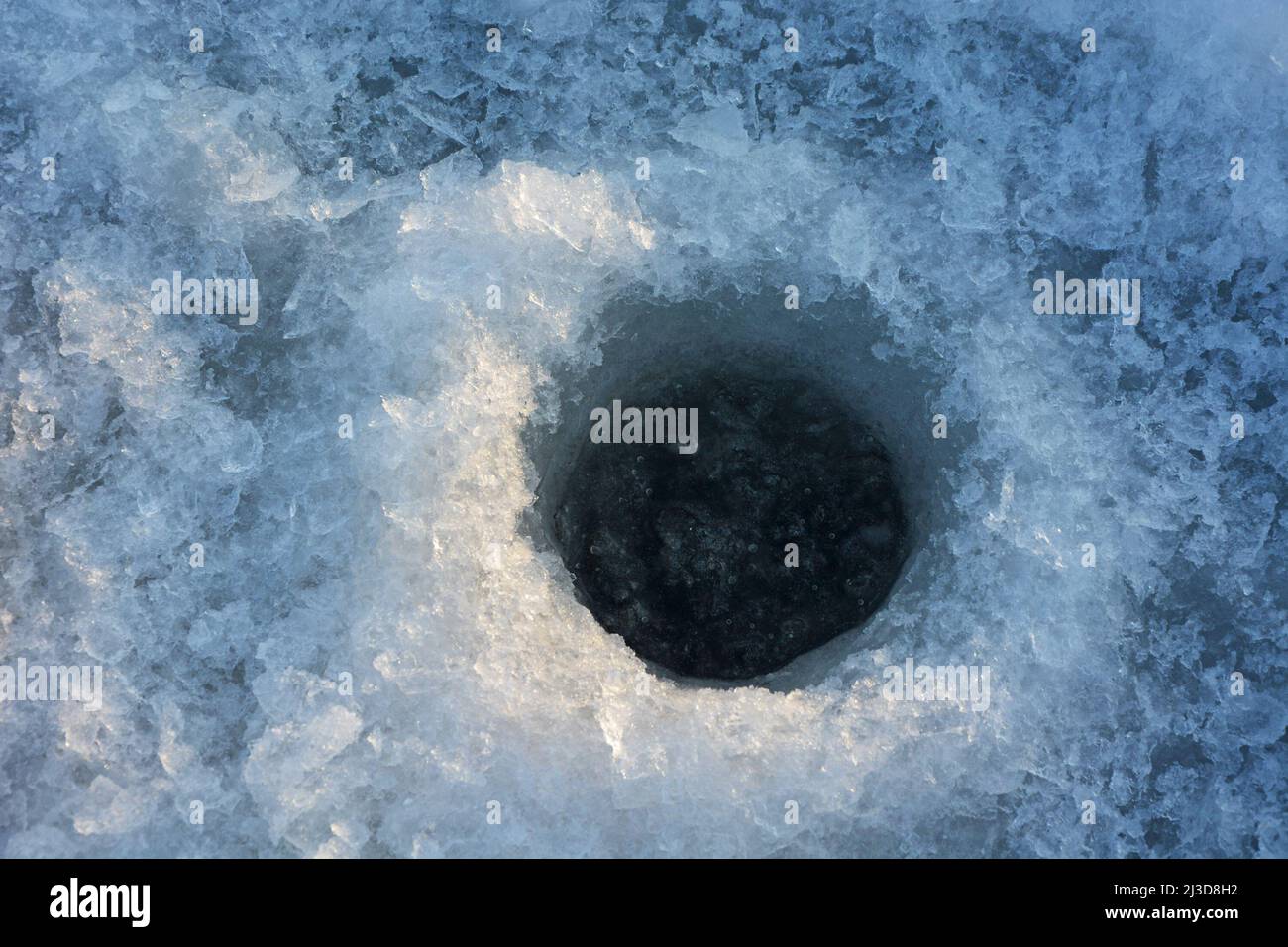 Hole ice fishing pattern hi-res stock photography and images - Alamy