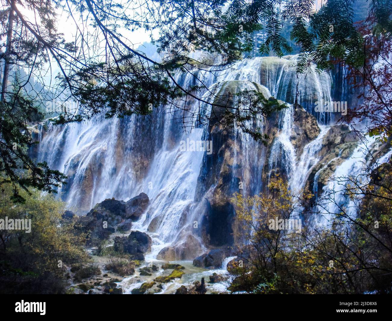 China waterfall autumn hi-res stock photography and images - Alamy